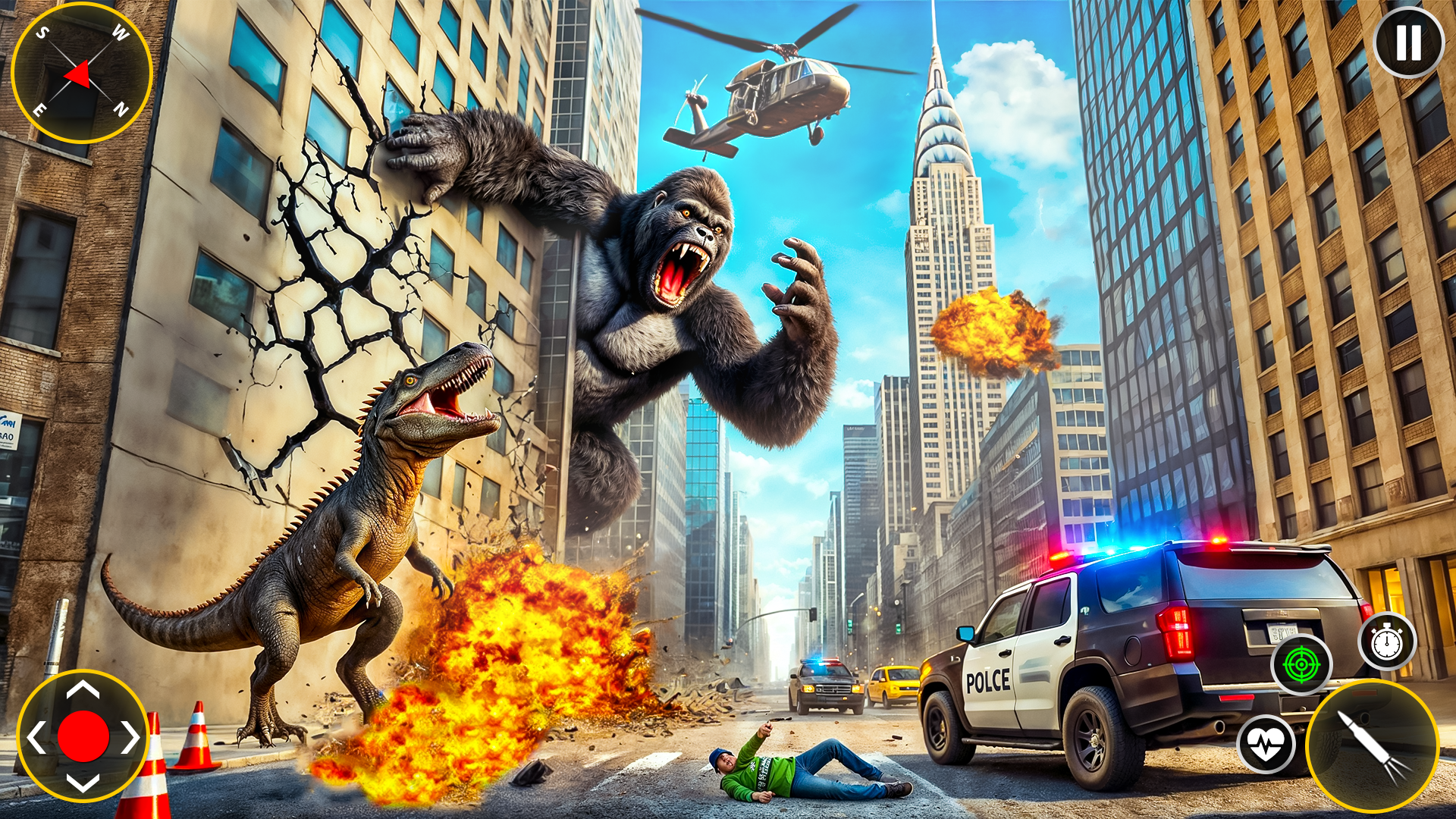 Angry Gorilla City Attack: Wild Gorilla Game, Angry Gorilla Game - App ...