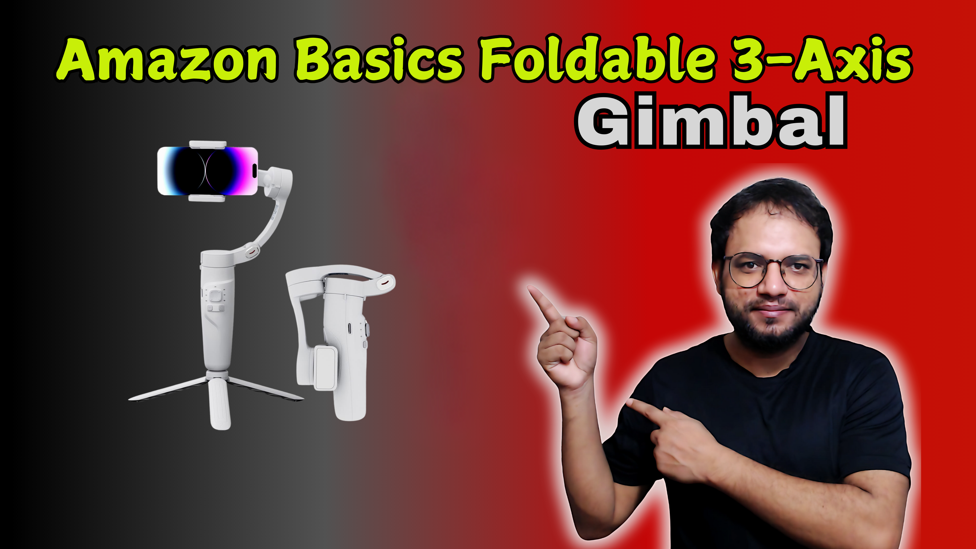 Watch Amazon Basics Foldable 3-Axis Gimbal Stabilizer. on Amazon Live