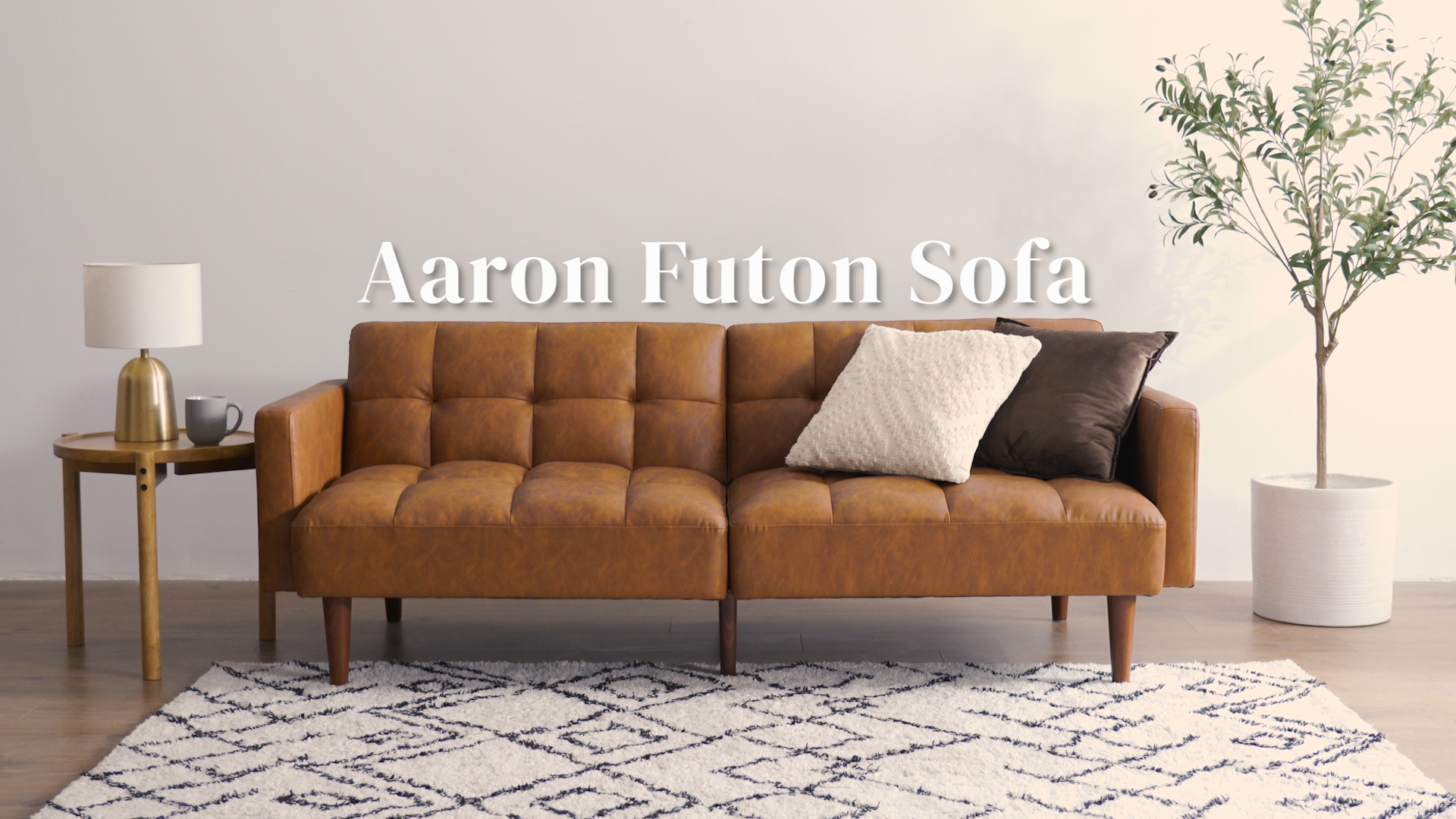 Aarons Living Room Brown Sofas Homelegance Bernard Sofa In Brown