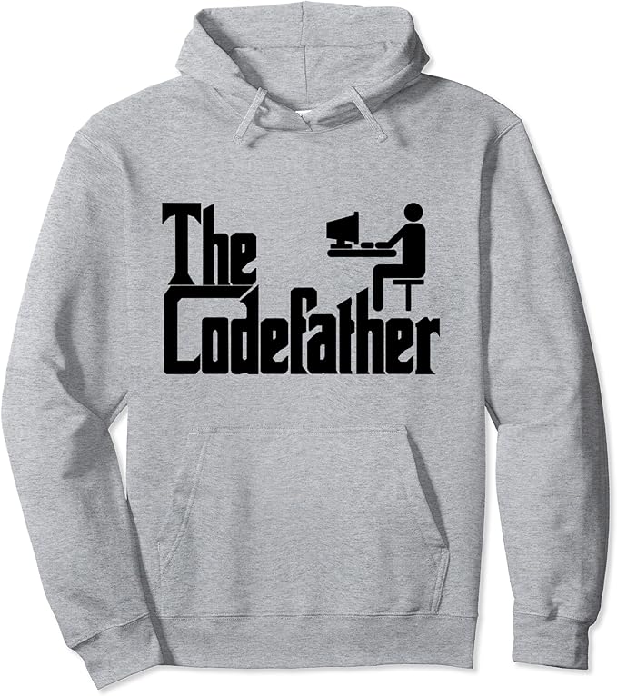 The Codefather Programmer Coding Hacker Pullover Hoodie: Amazon.co.uk ...