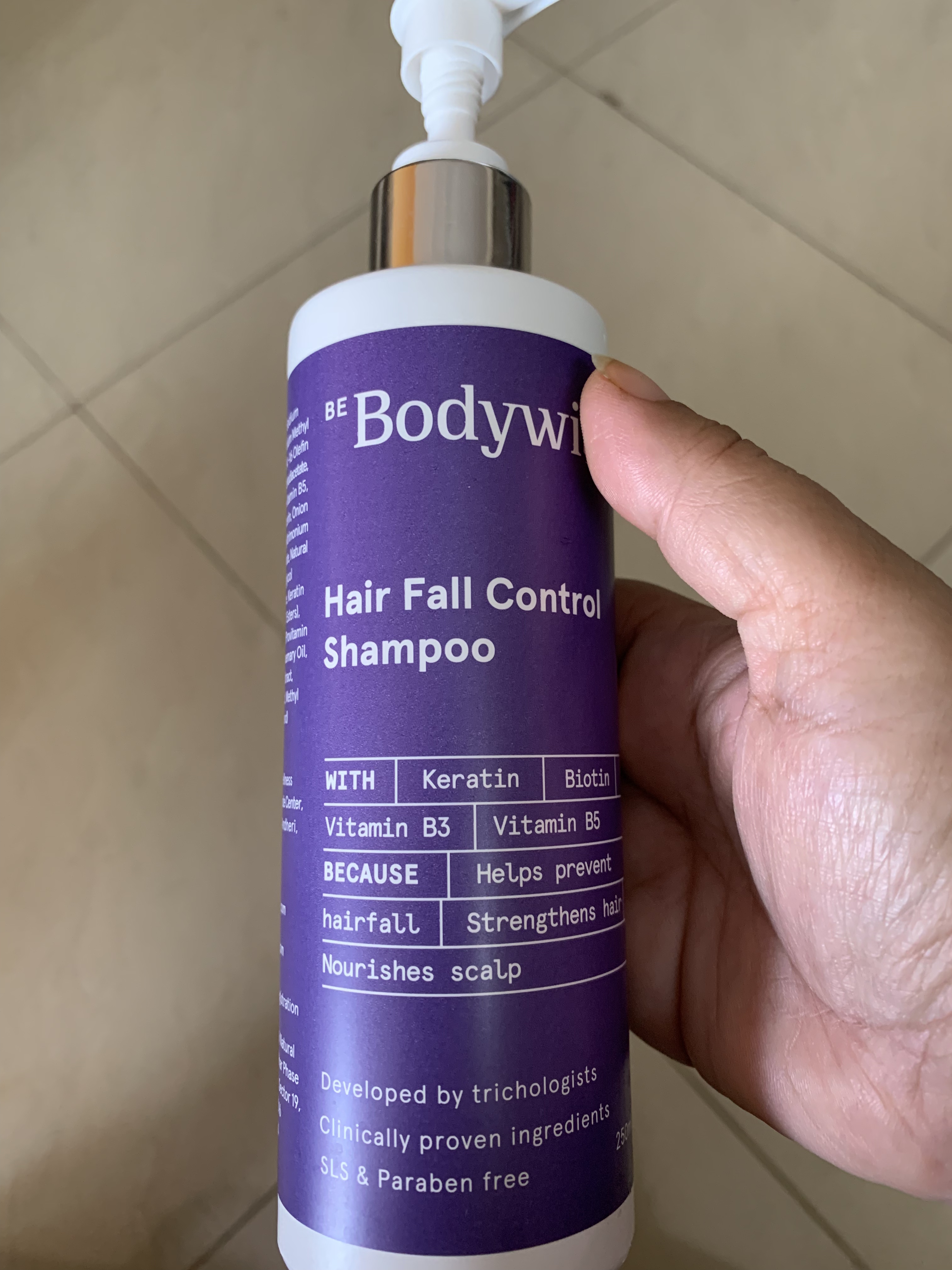 Be Bodywise Keratin Shampoo 250ml | Developed by Trichologists | Biotin ...