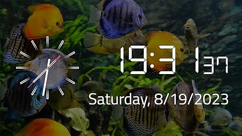 Aquarium Screensaver & Analog And Digital Clock For Tablets & Fire TV ...