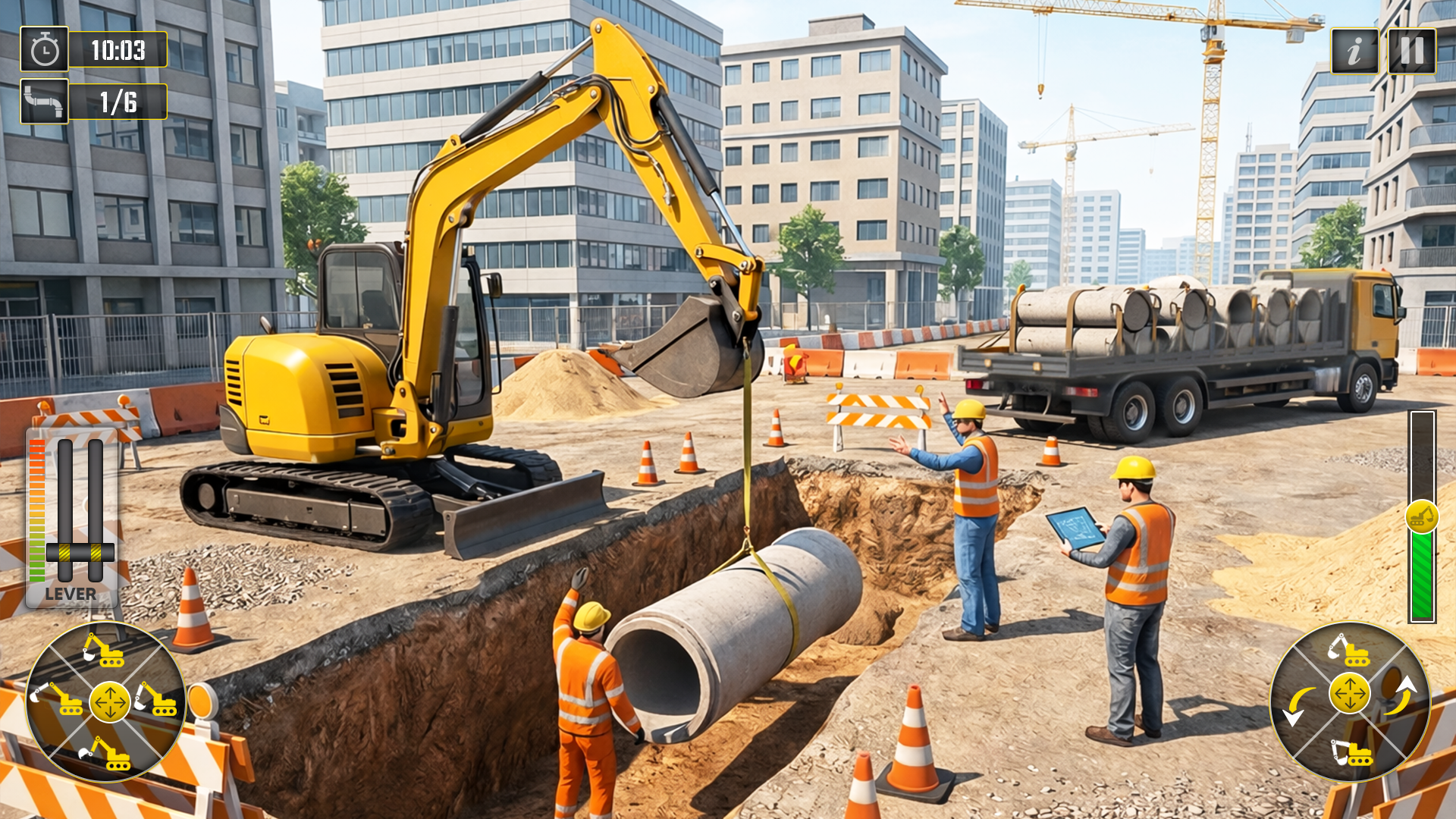 Construction Games for Kids Free - City Building Heavy Excavator ...