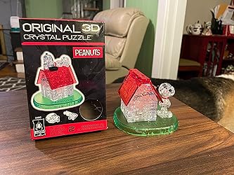 Amazon.com: BePuzzled | Peanuts Snoopy Heart Original 3D Crystal Puzzle ...