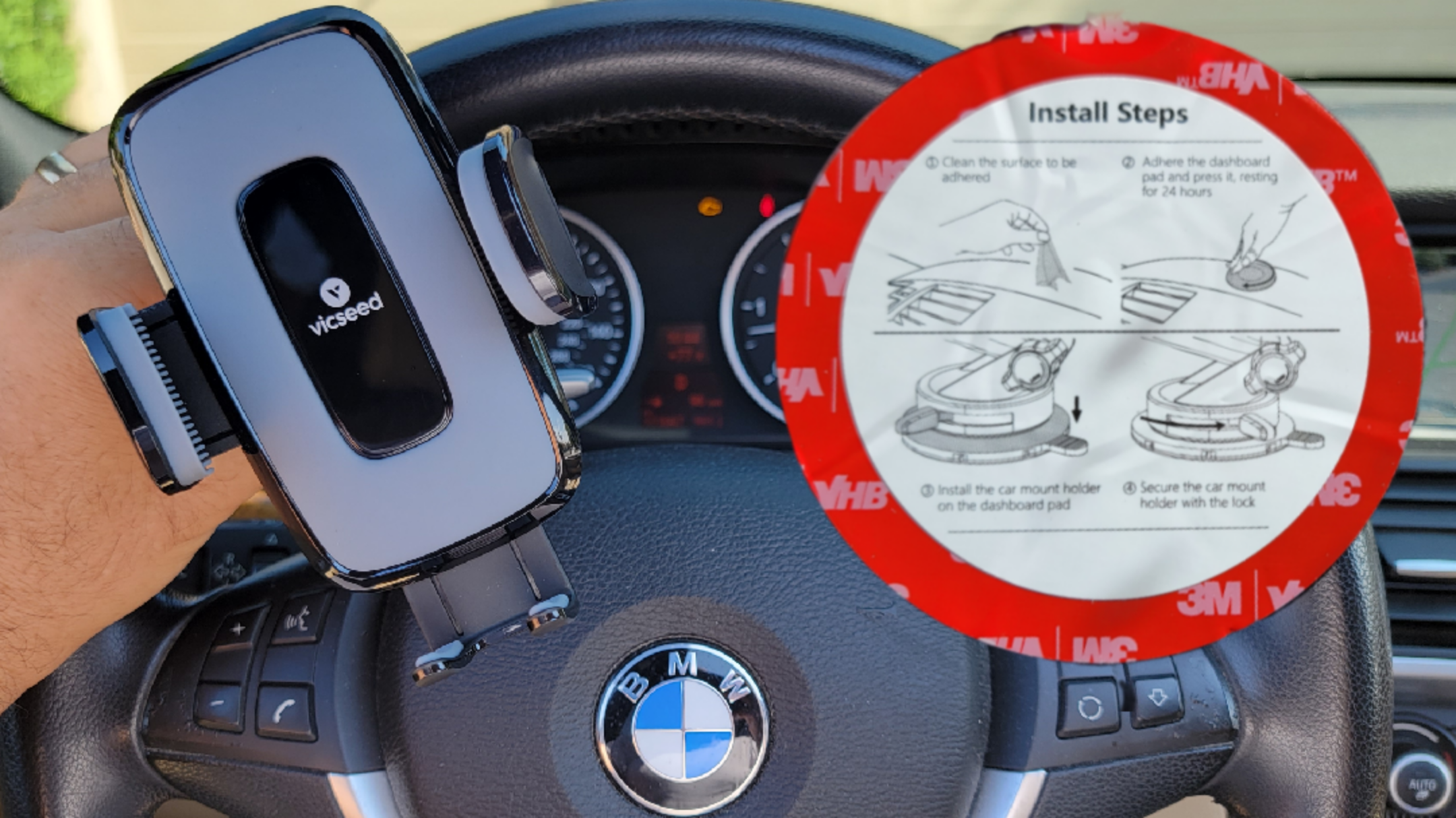 Watch VICSEED Phone Mount for Car with 3M Adhesive on Amazon Live