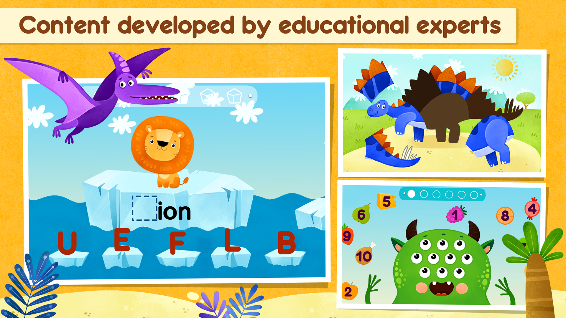Learning games for Kids and Toddlers. Educational games: letters ...