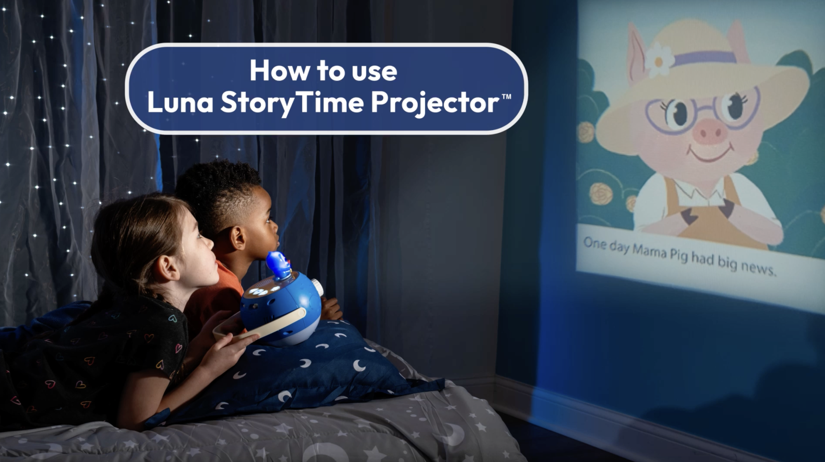 Watch How To Use the Luna Storytime Book Projector on Amazon Live
