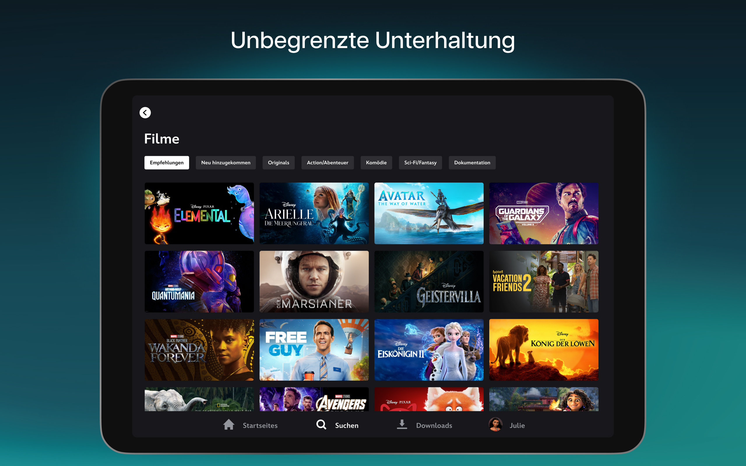 Disney+-App im Amazon Appstore