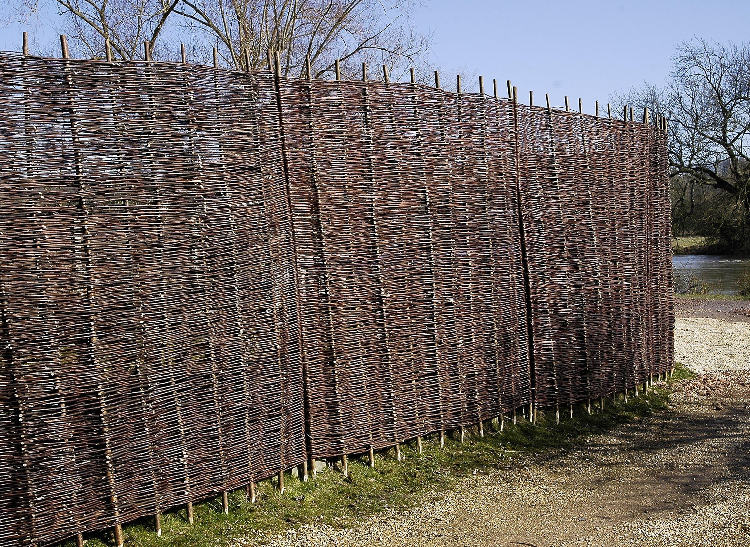 Papillon Premium Weave Willow Hurdle Woven Wicker Wattle Garden Fence ...