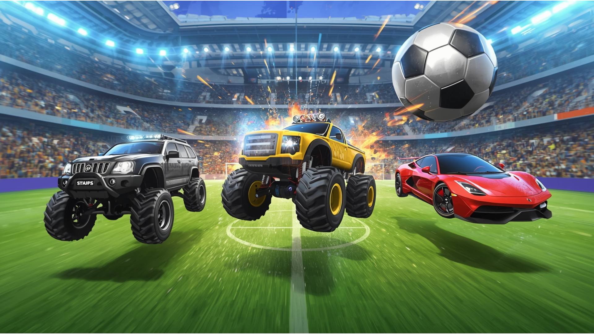 Rocket Car Ball Soccer Game League 2026-Turbo Racing Football Game ...
