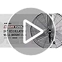Amazon.com: OEMTOOLS 24-Inch Wall Mount Fan, 90° Oscillating Fan 6500 ...