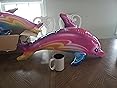Amazon.com: Zugar Land Large 36" Pink Rainbow Colorful Dolphin ...