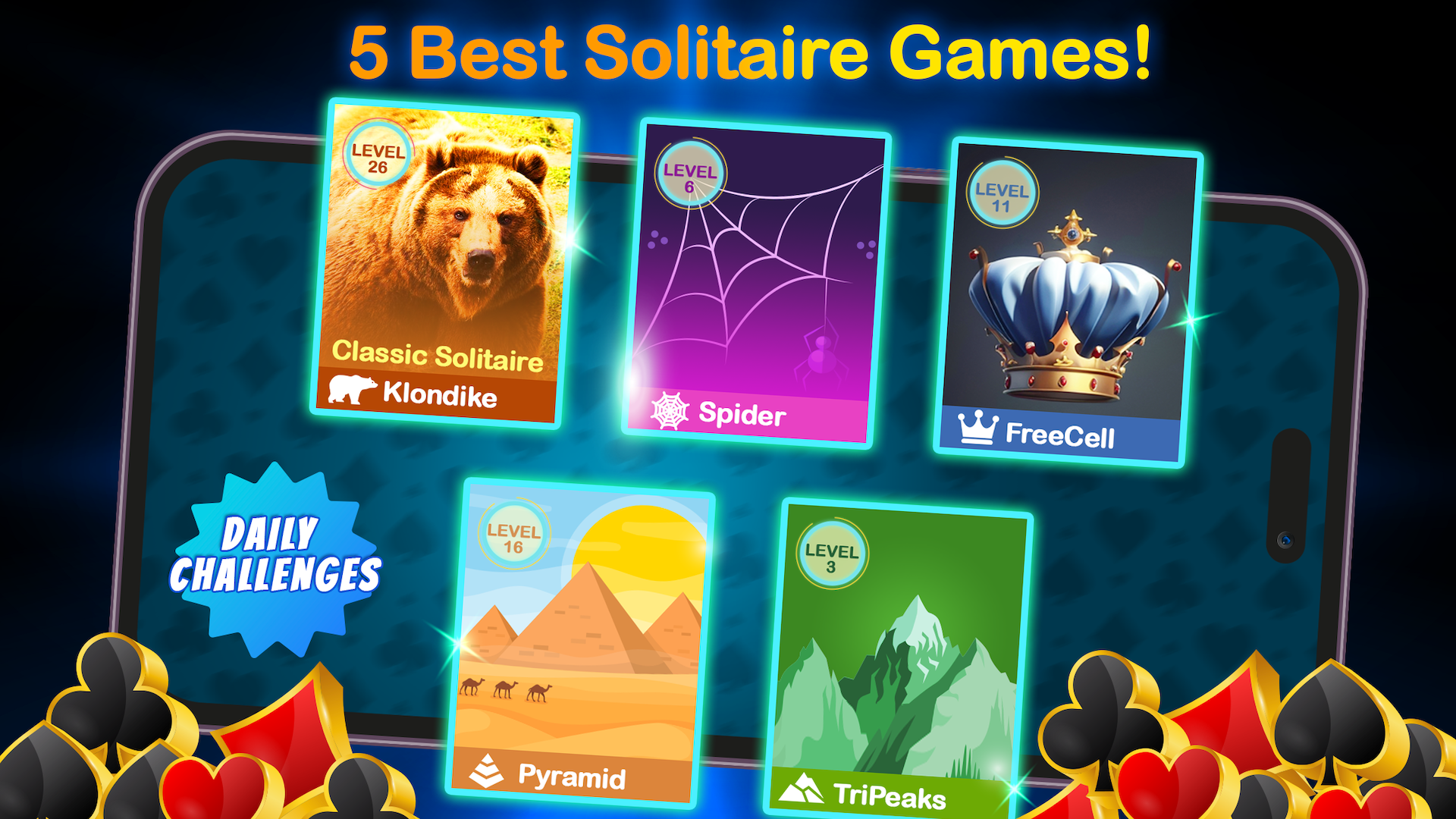 Solitaire Collection - ( Solitare (Klondike), Spider , FreeCell ...