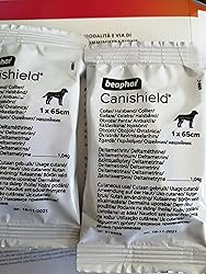 Beaphar Canishield Collare Antiparassitario Large 65cm, 2 collari per ...