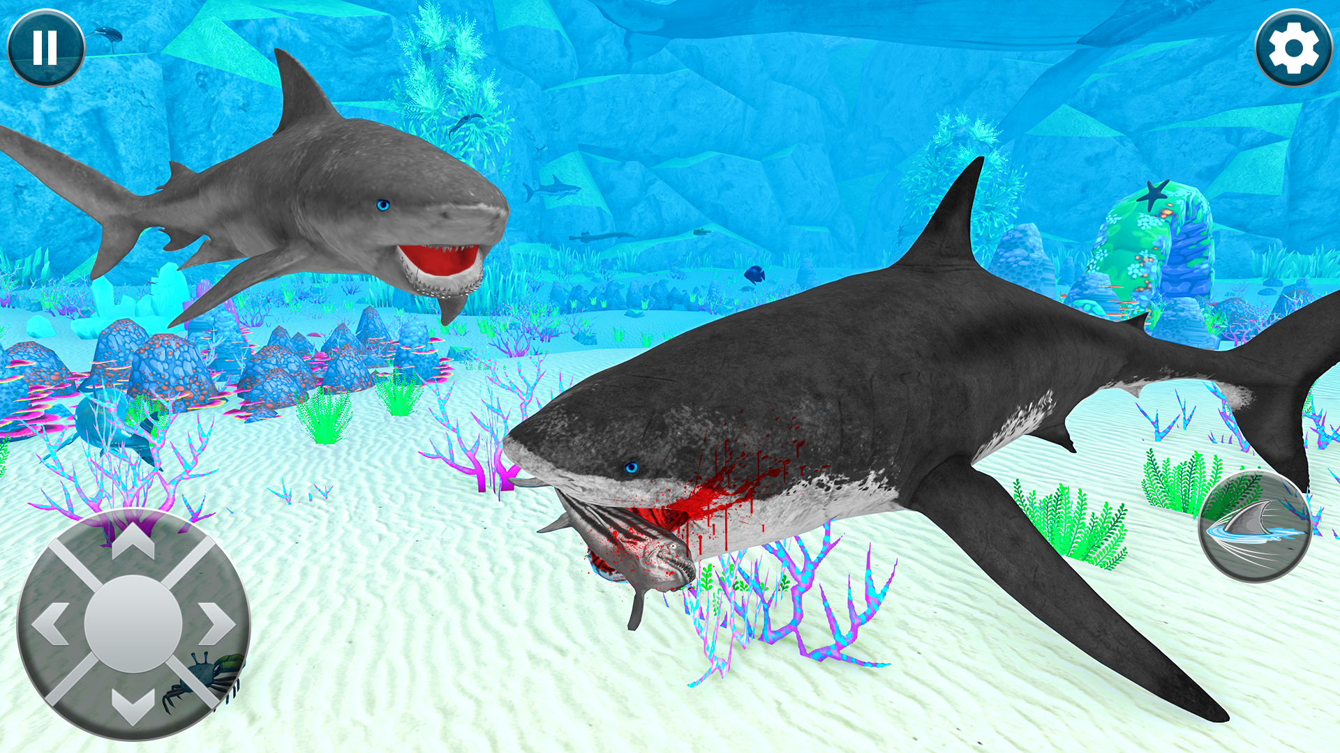 Angry Shark Attack Survival Simulator Dolphin Sea Adventure Game - App ...