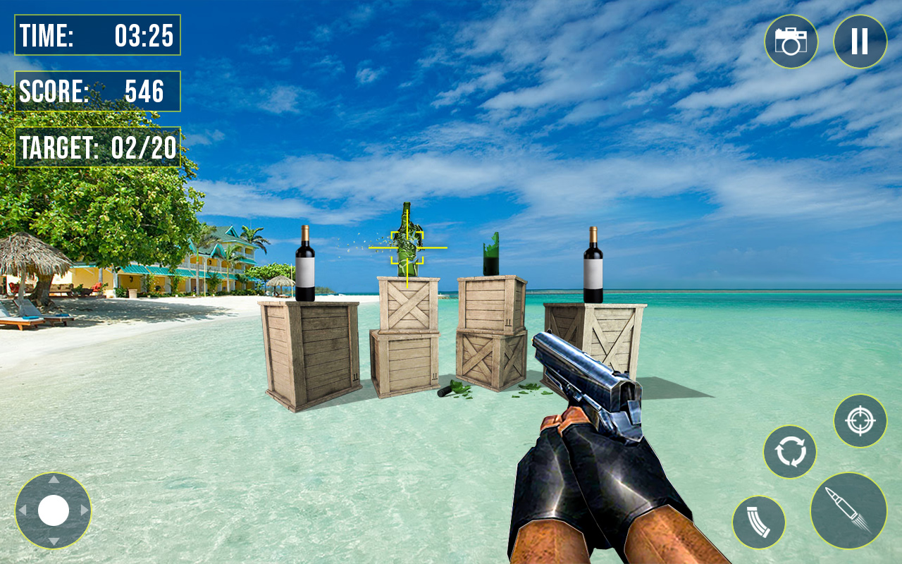 Bottle Shooting Game 3D, Bottle Shooter Game, Bottle Shooting simulator ...