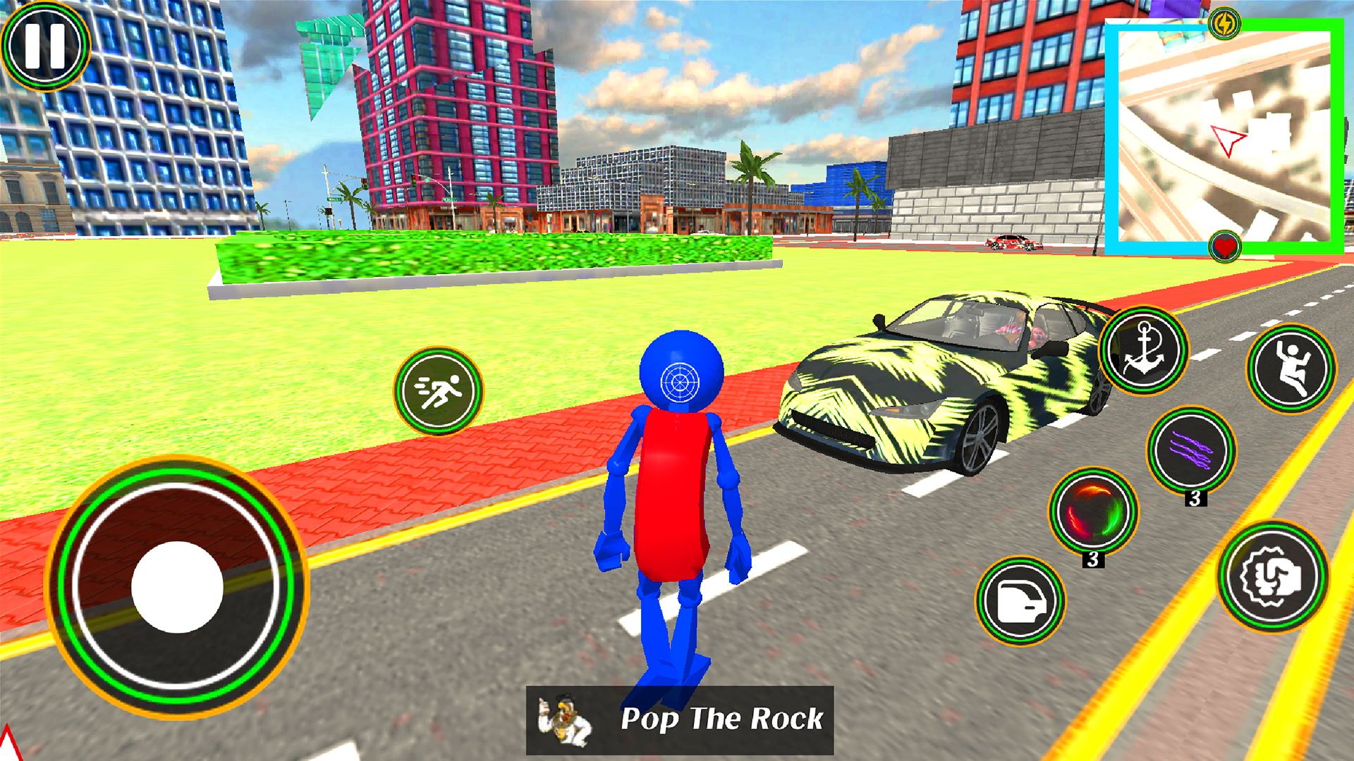 Open World Stickman Flying Rope Hero - Rescue Action Fight Adventure ...