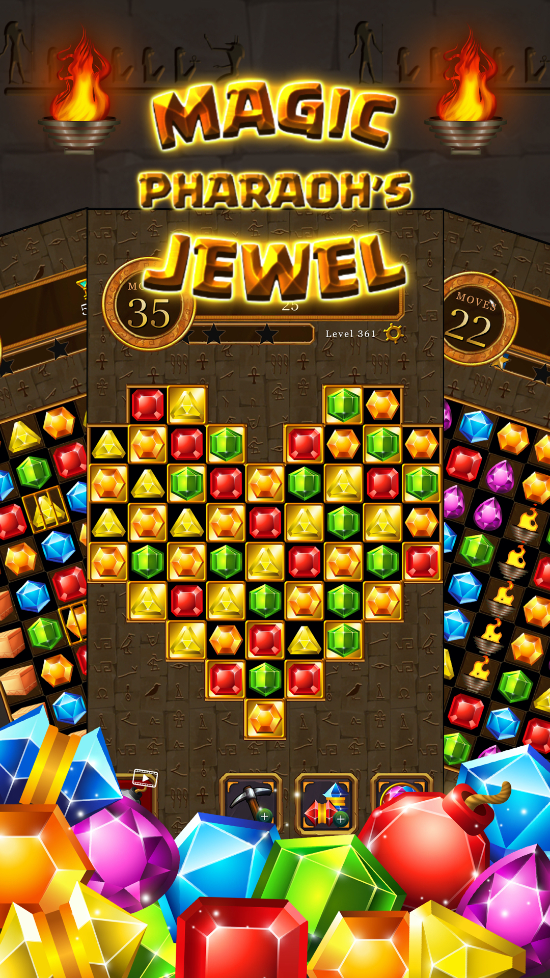 Magic Pharaoh Jewels : Match 3 Puzzle - App on Amazon Appstore
