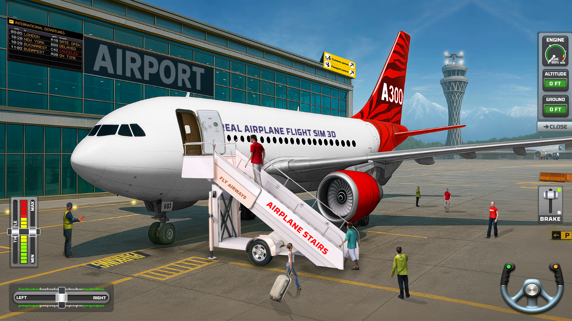 Real Airplane Flying Simulator Game - Pilot Flight Simulator Plane ...