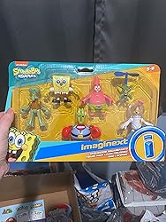 Amazon.com: Fisher-Price Imaginext SpongeBob Figure 6 Pack, set of 6 ...
