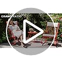 Amazon.com : Grand patio 3-Piece Outdoor Rocking Chair Set, Steel ...