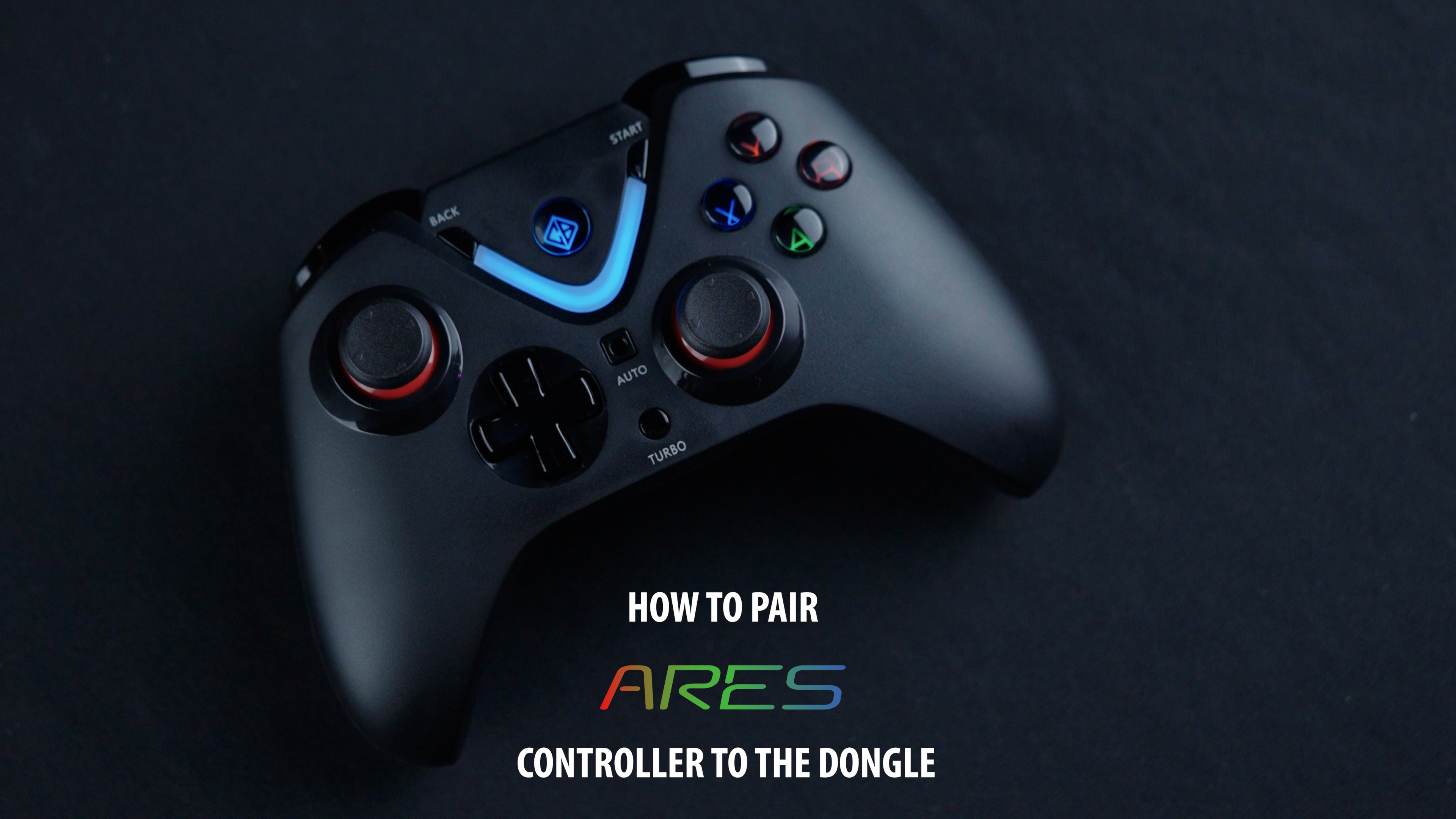 Watch How to Pair the Ares Gamepad with the Dongle on Amazon Live