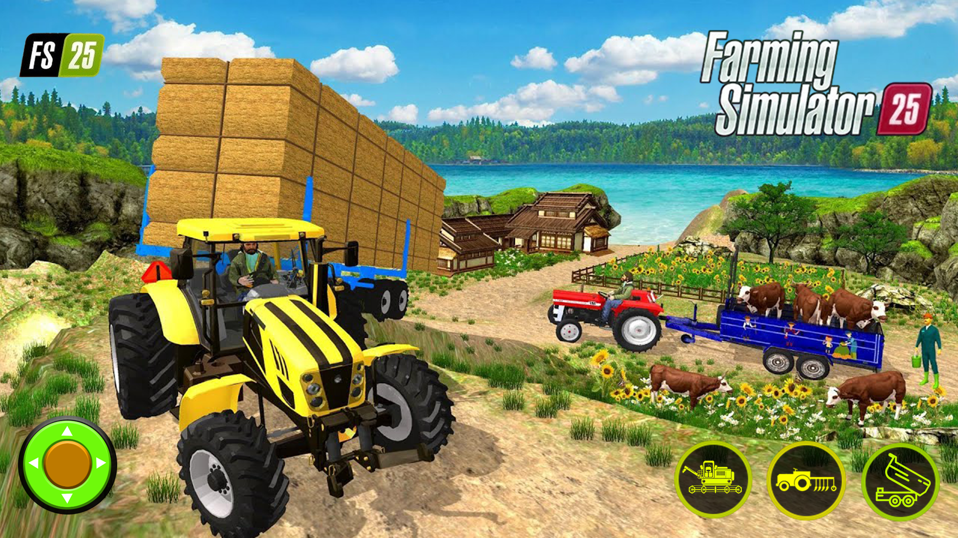 FS 25 Farming Simulator – Real Tractor Game, American Farm Driving ...