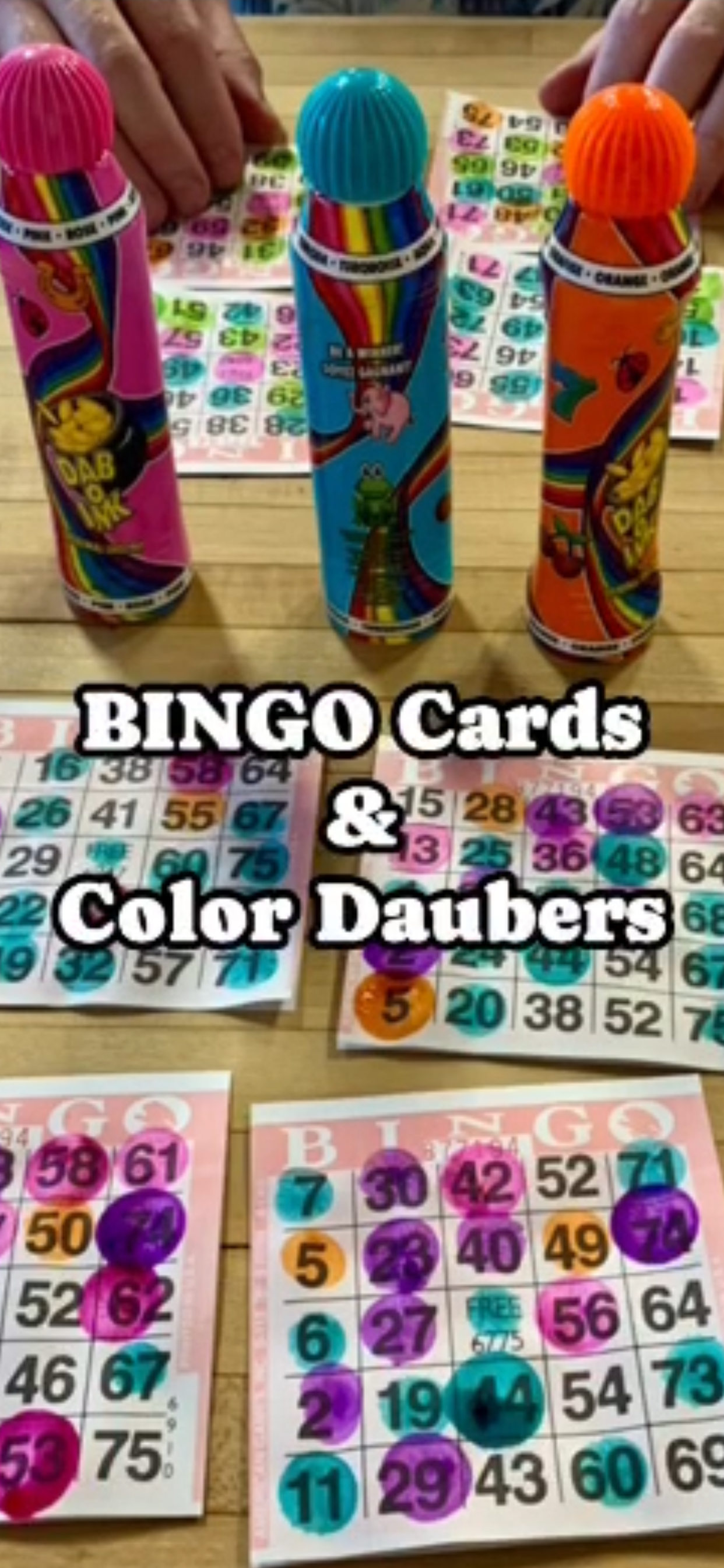 Watch BINGO Fun With Friends Colorful Daubers Work Great! on Amazon Live