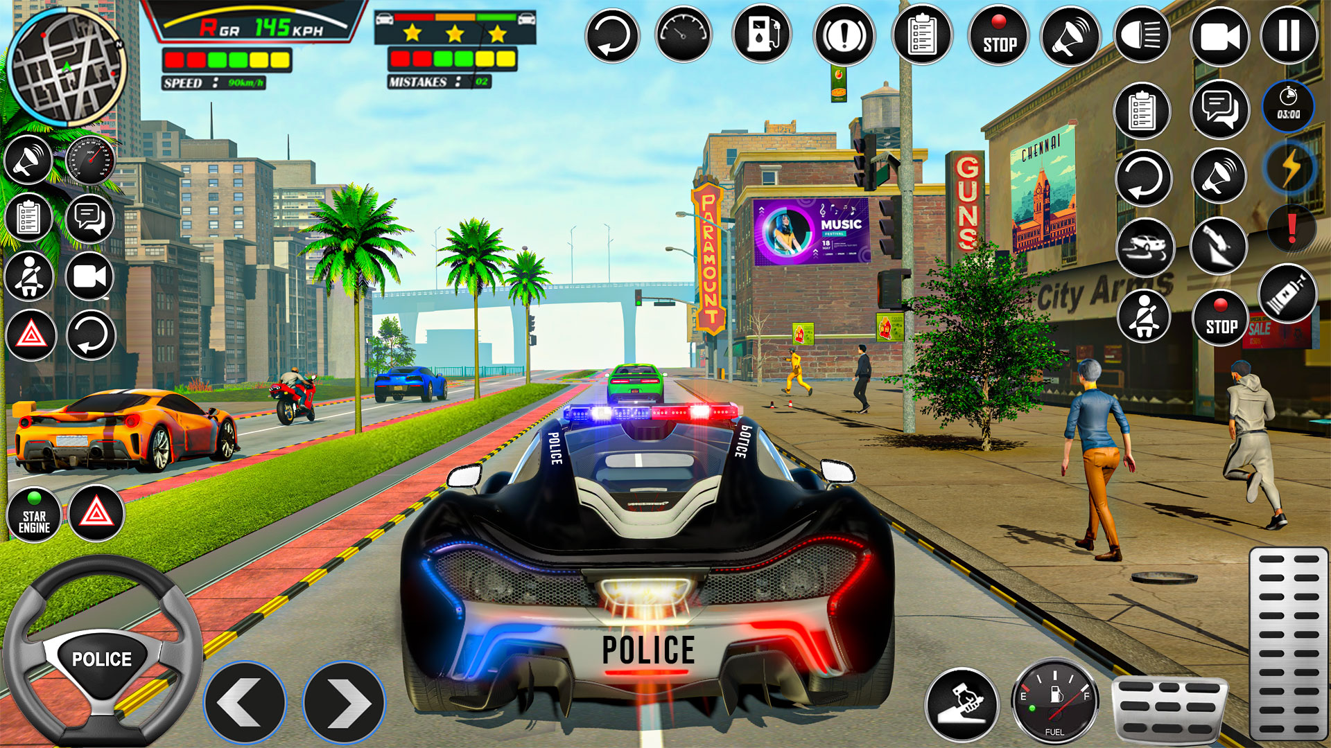 Police Car Chase: Hero Cop Gangster Crime, Real Gangster Chase Police ...
