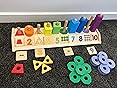 Melissa & Doug Counting Shape Stacker | Developmental Toy | Motor ...