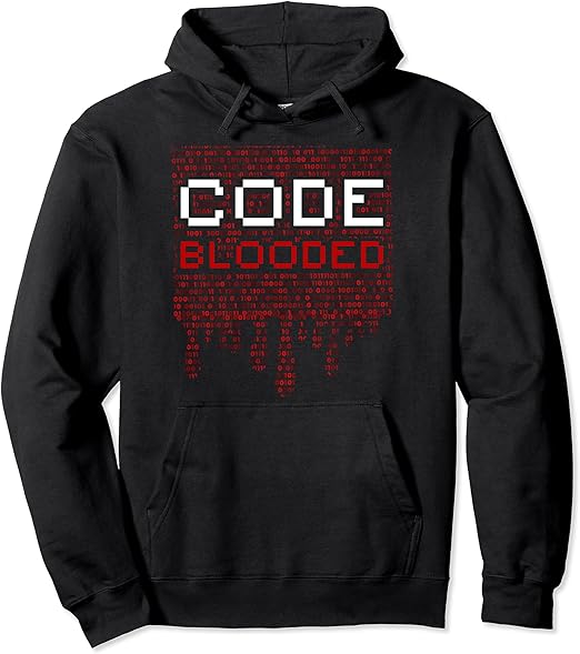 Code Blooded Programmer Computer Programming Coding Pullover Hoodie ...