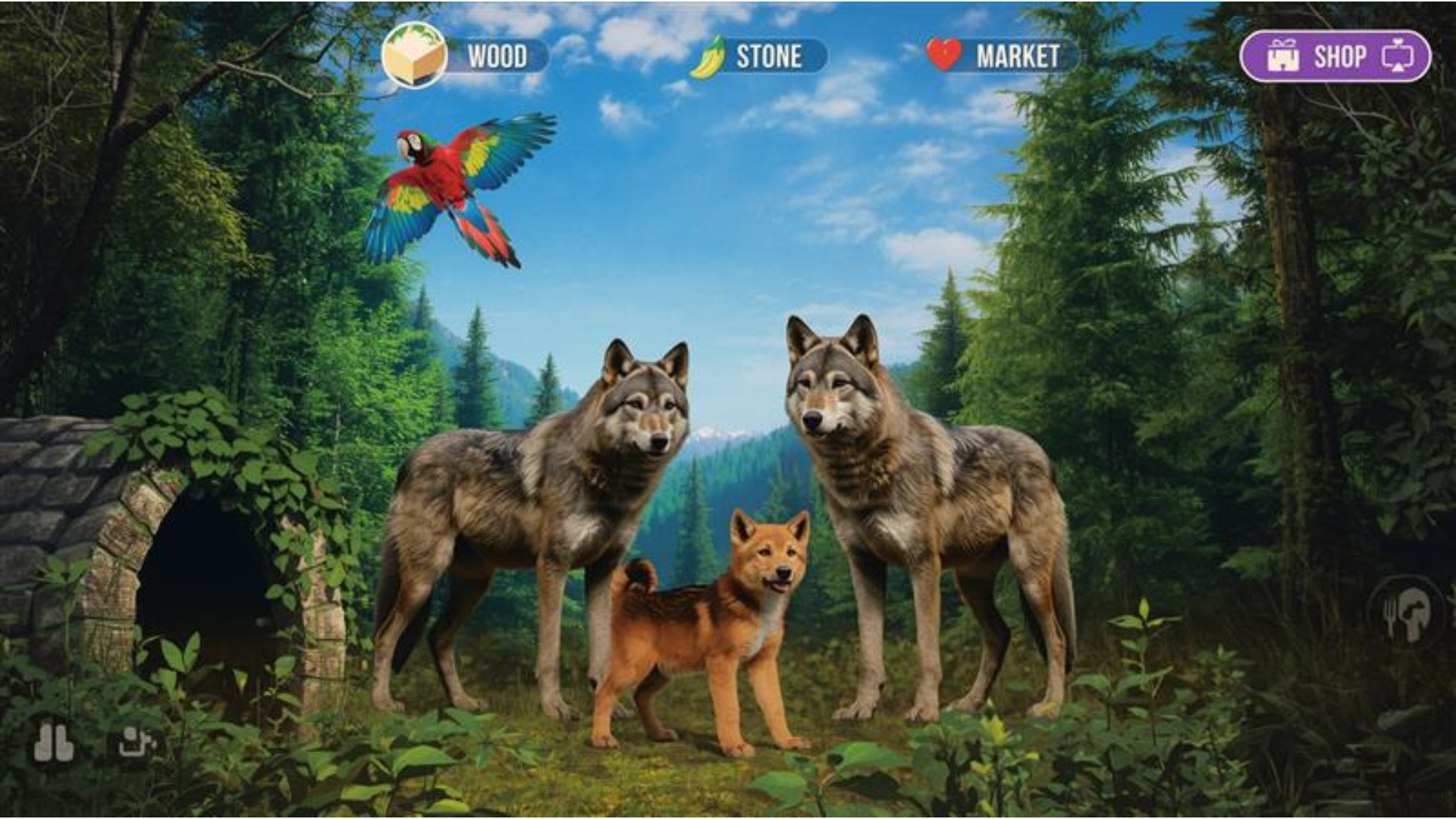 Wild Wolf Simulator-Animal Wildlife Sim Hunting Games - App on Amazon ...