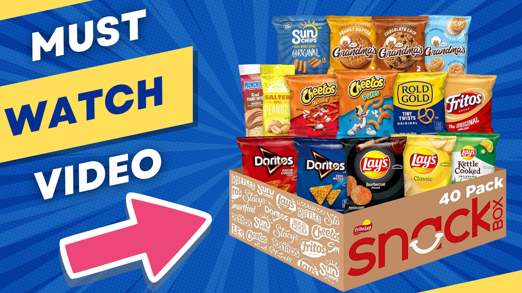 Watch Must Watch Video - Huge Box of Frito-Lay Snacks & Chips on Amazon ...