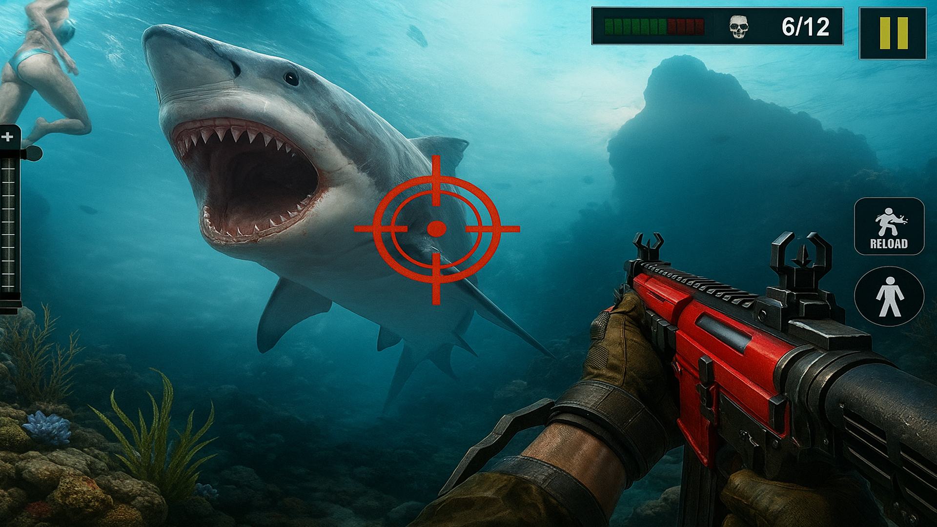 Ultimate Underwater Shark Sniper Shooting - Sea Game - Underwater ...