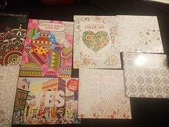 Amazon.com: Adult Coloring Book Bundle with 10 Deluxe Coloring Books ...