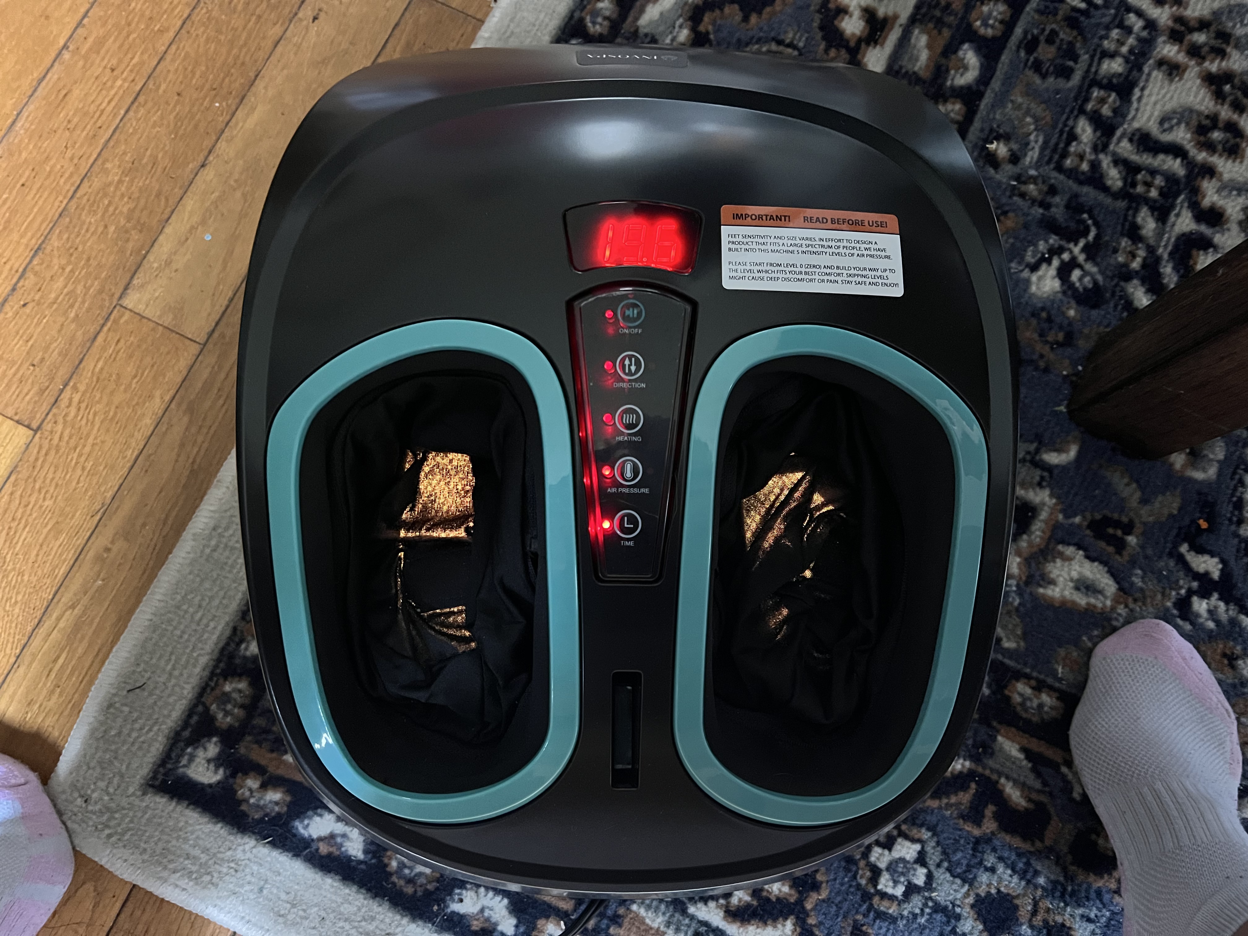 Watch Review of the Invospa foot massager on Amazon Live