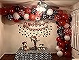 Amazon.com: Cartoon Mouse Birthday Party Decorations Red Black Cartoon ...