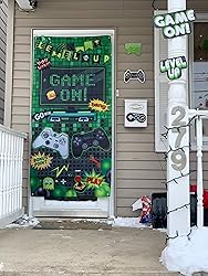 Amazon.com: Video Game Party Decoration Video Gaming Photo Door ...