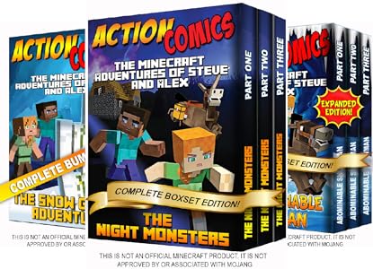 Minecraft Steve and Alex Adventures Boxset Series