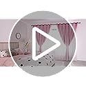 Amazon.com: indistar Star Cutout Kids Window Blackout Curtains for Girl ...