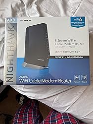 Amazon.com: NETGEAR Nighthawk WiFi 6 Cable Modem Router CAX30 ...