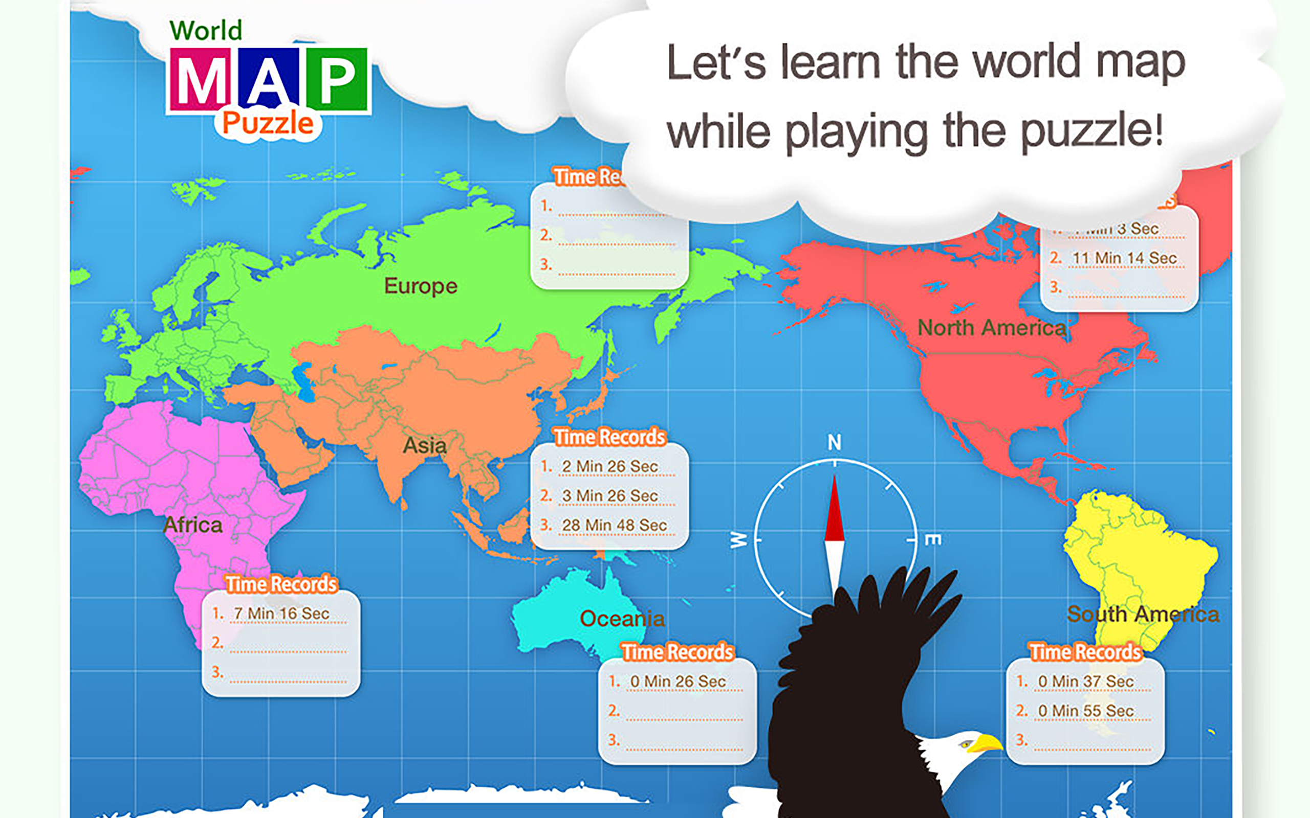 World Map Puzzle - App on Amazon Appstore