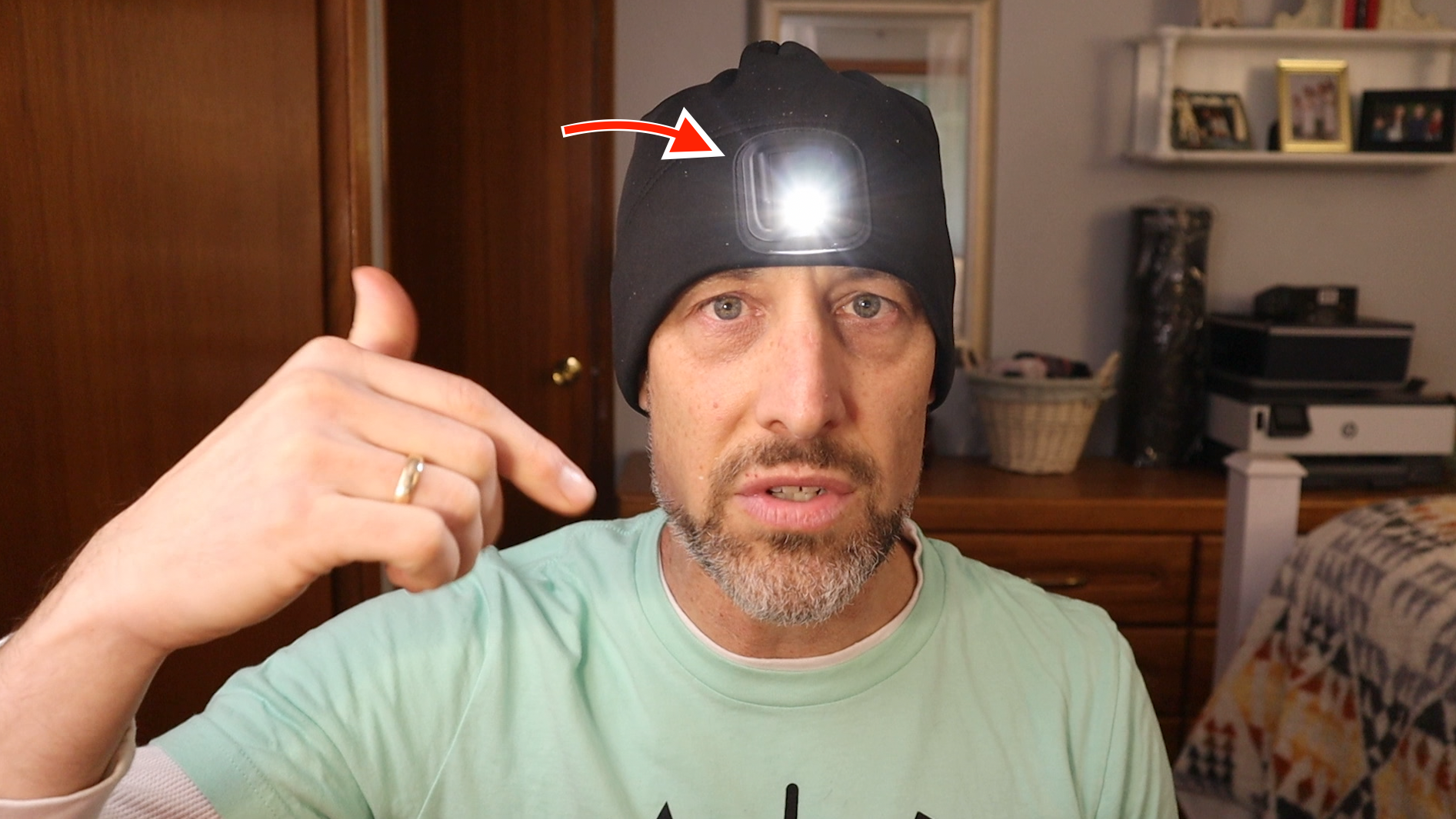 Watch Headlamp/Beanie Combo - Panther Vision Rechargeable Powercap on ...