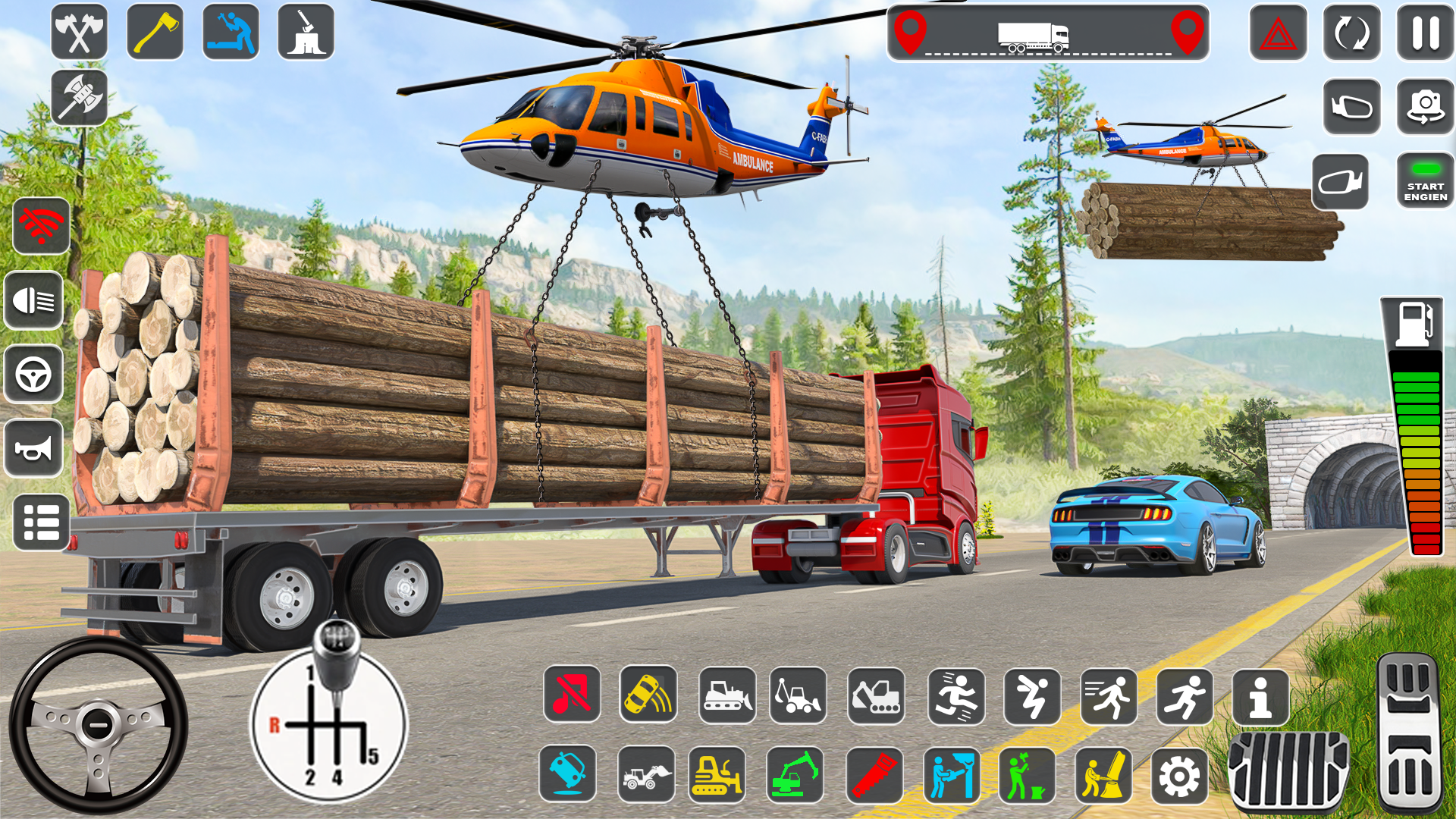 Cargo Transporter Game 2024: Log Transporter Offroad Truck Driving ...
