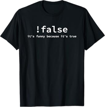 Amazon.com: Funny False Programming Coding Short Sleeve T-shirt for ...
