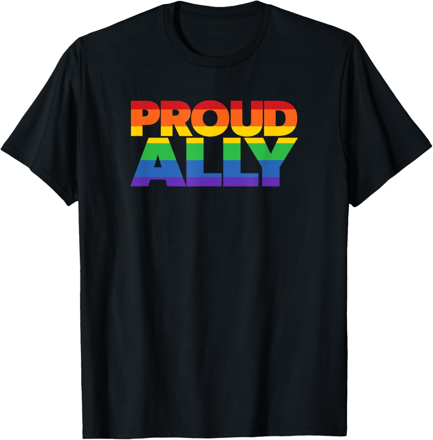Amazon.com: Gay Pride Ally Shirt LGBT Shirt Friends Proud Ally t-shirt ...