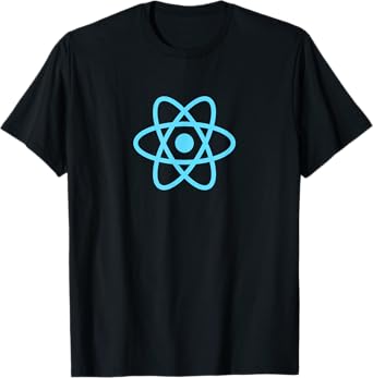Amazon.com: ReactJS Official Logo JavaScript Framework T-Shirt - Men's ...