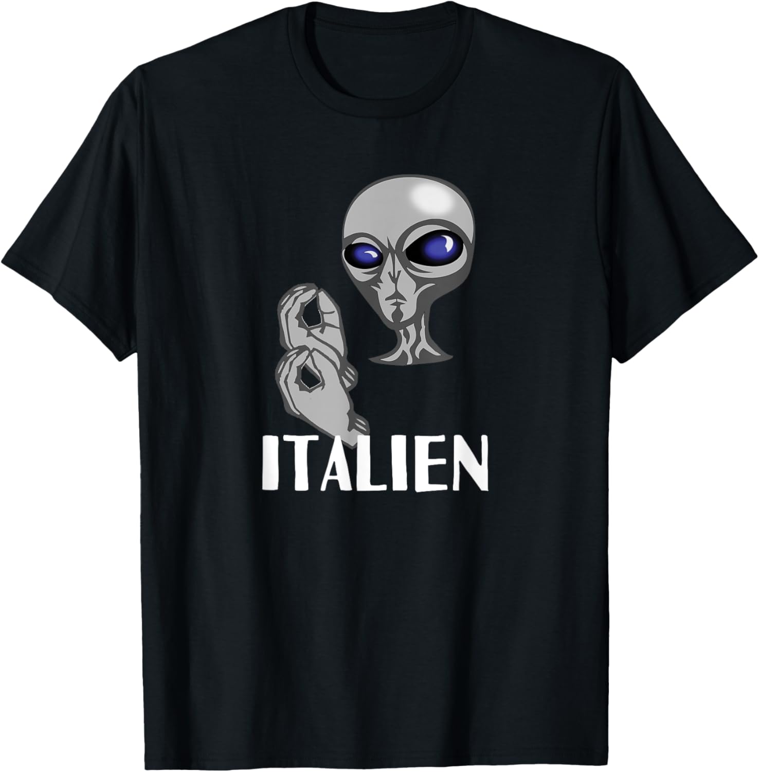 Amazon.com: Funny Pun Italian alien Italien meme Camiseta : Ropa ...