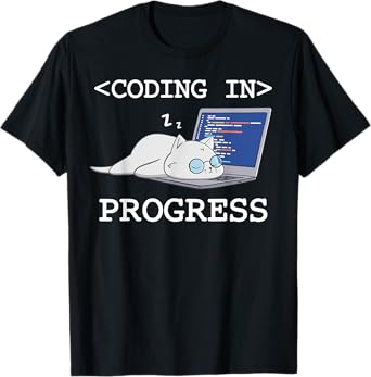 Amazon.com: Funny Programming Cat Coding Coder Programmer Developer T ...
