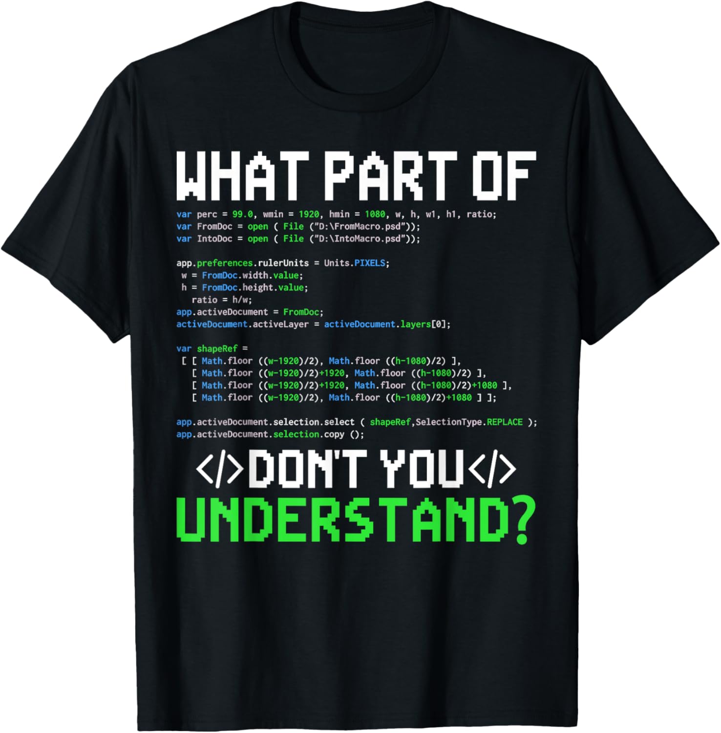 Amazon.com: What Part Of Don't You Understand Computer Geeks Programmer ...